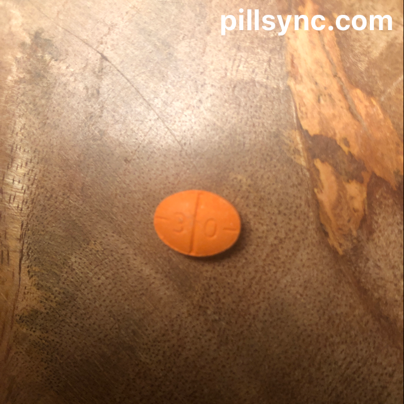 b 974 3 0 OVAL ORANGE - Amphetamine aspartate 7.5 MG / Amphetamine ...